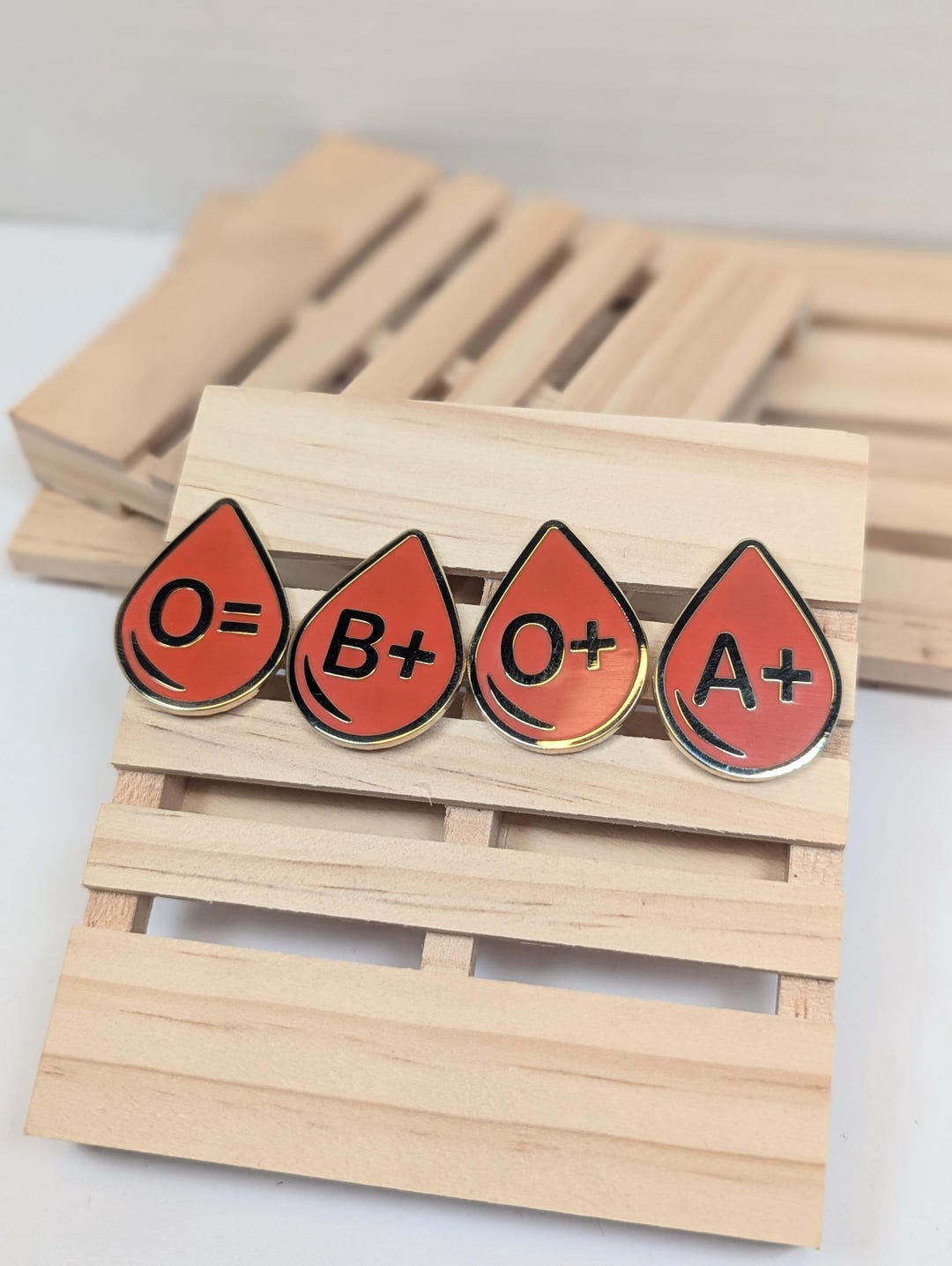 Blood Type Pin Hard Enamel for Medical Laboratory Scientists Blood Bank ...