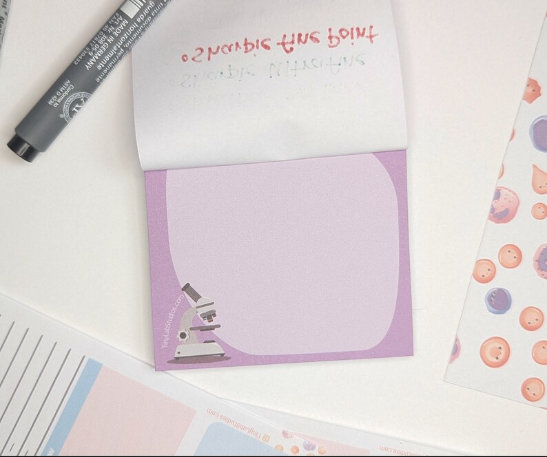 Cute Hematology Sticky Notes Medical Laboratory Stationary - Etsy
