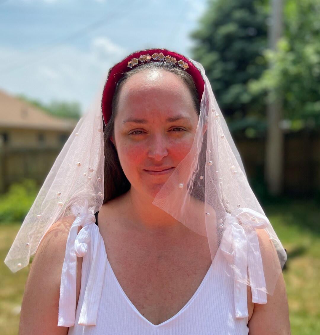 Dark Pink Princess Bridal Crown With a Glittering Rhinestone - Etsy