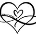 Infinity Heart Powder Coated Sign Customized With Name - Etsy