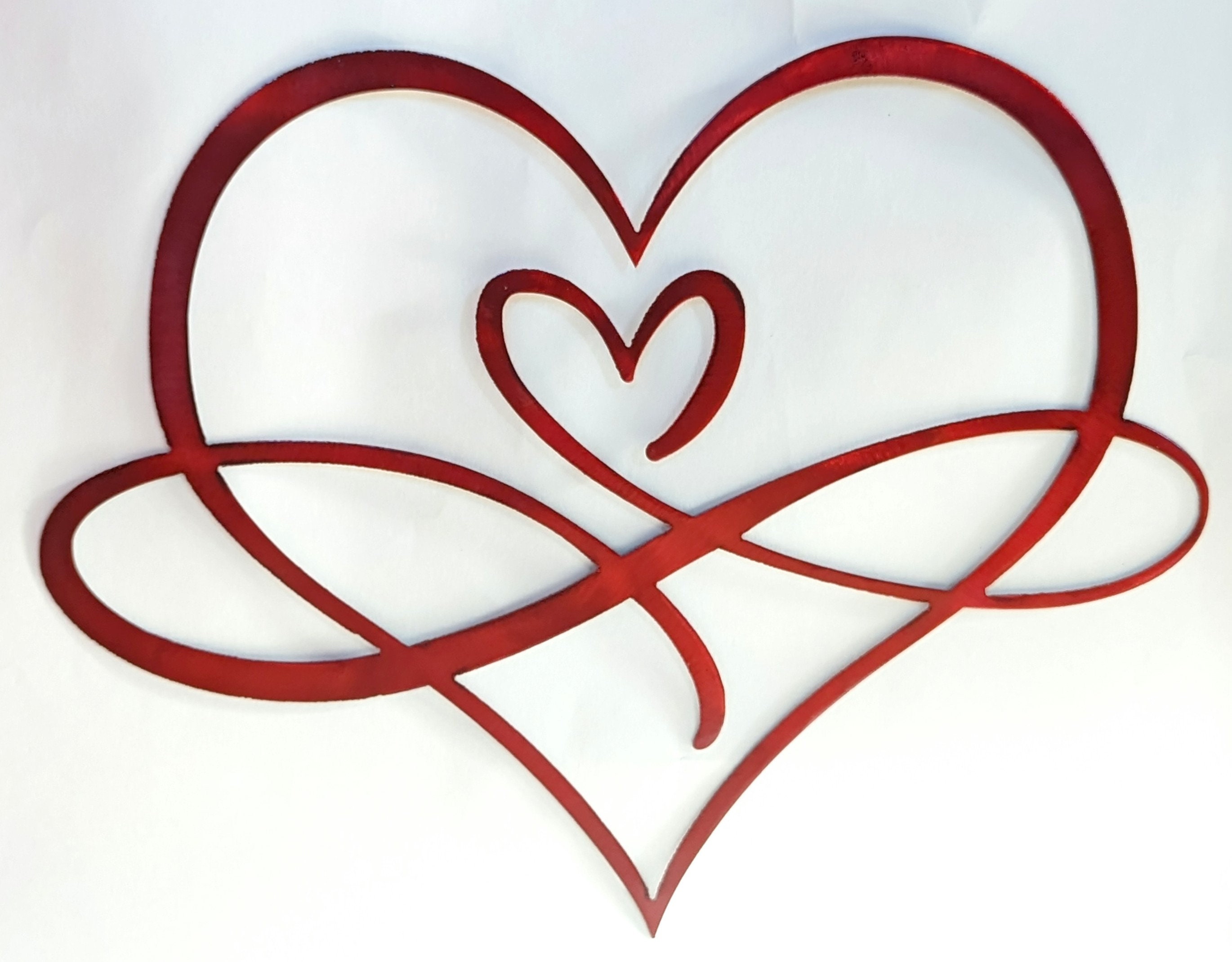 Infinity Heart Powder Coated Sign Customized With Name - Etsy