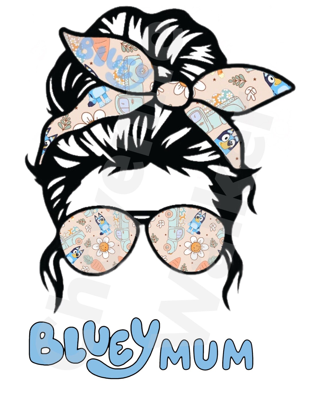 BLUEY MUM PNG Digital File - Etsy