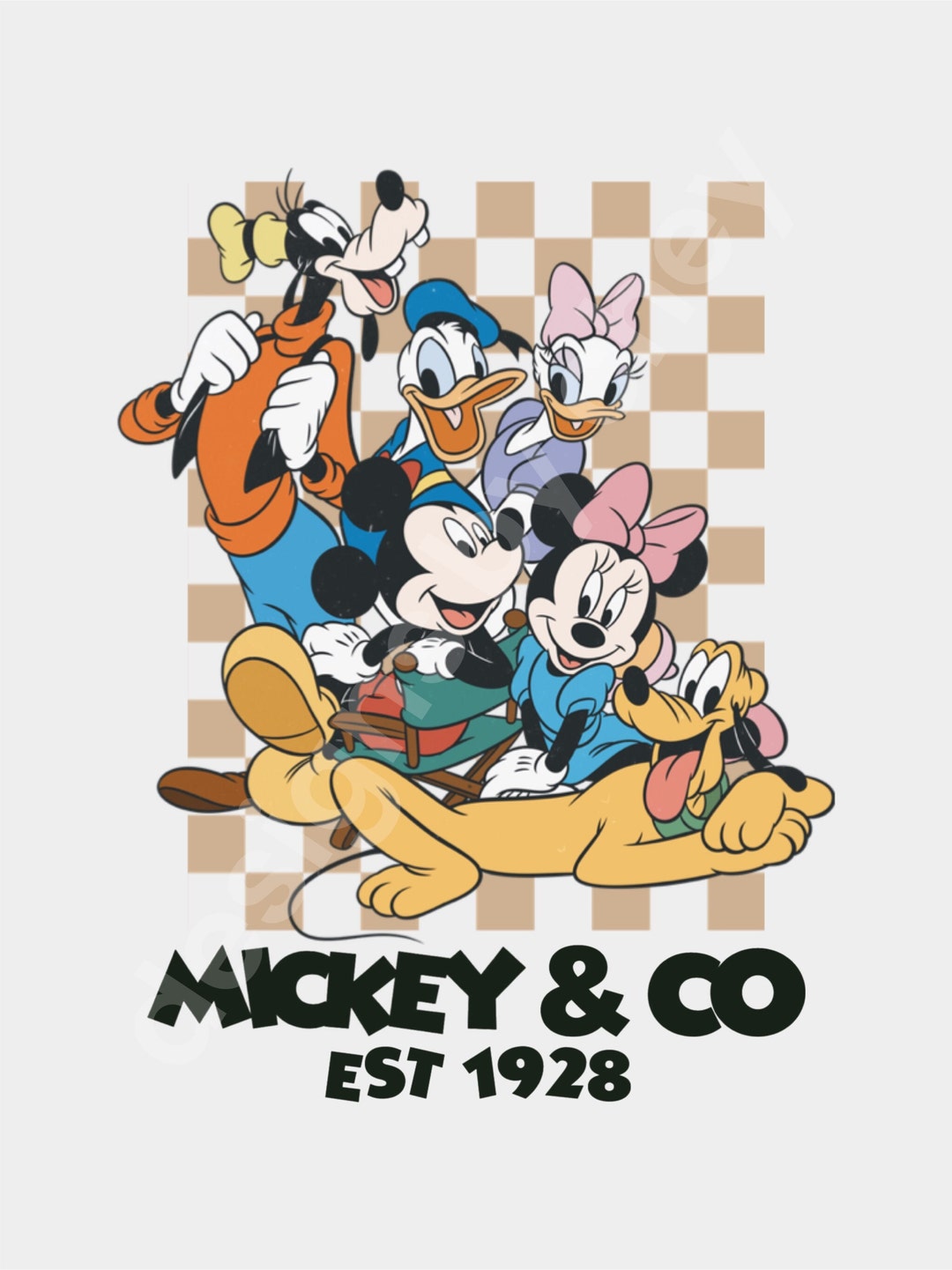 Mickey and Co Png Vintage Retro Sublimation Digital File - Etsy