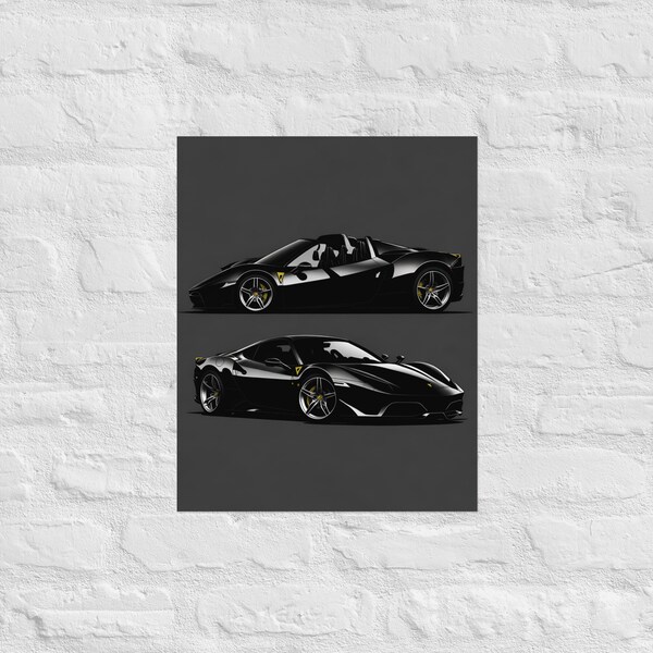 458 Ferrari Poster - Etsy