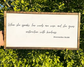 Proverbs 31 Wall Art for Christian Women Home Decor Bible Verse ...