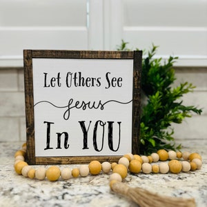 Let Others See Jesus in You, Christian Wall Decor, Gift for Christian ...
