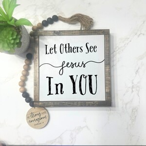 Let Others See Jesus in You, Christian Wall Decor, Gift for Christian ...