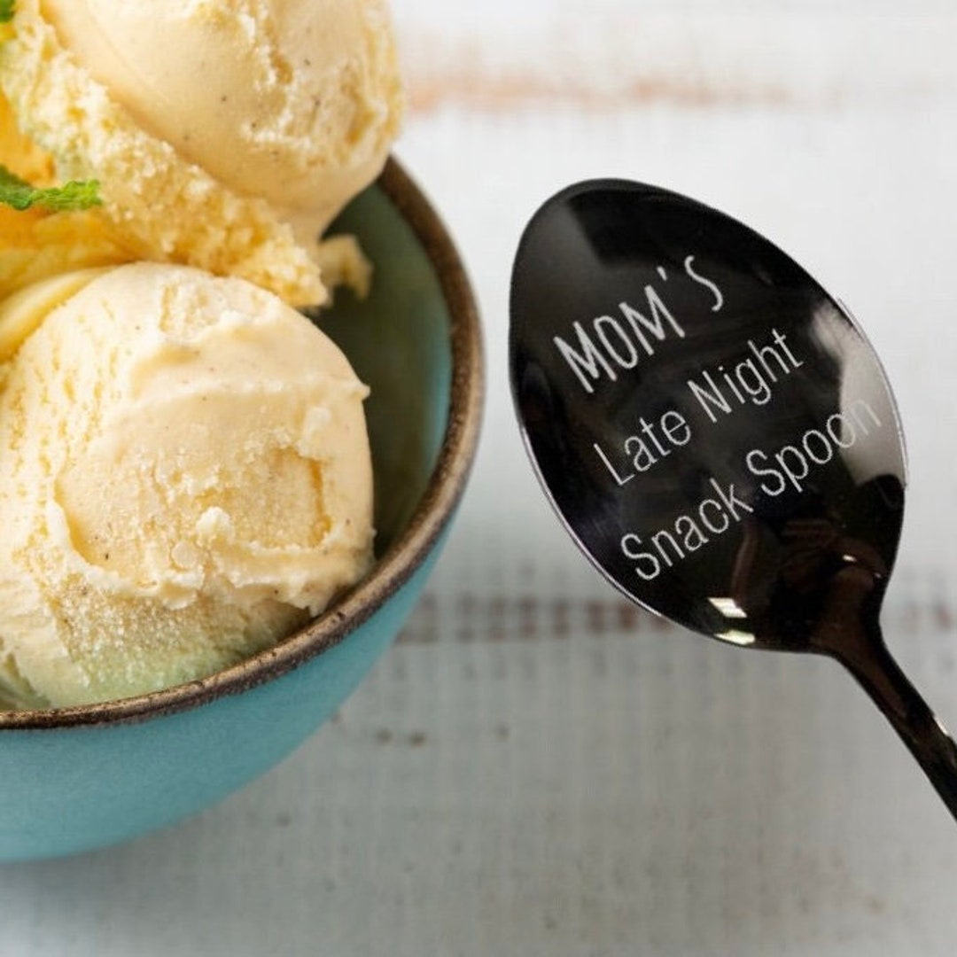 Personalized Snacking Spoon, Customized Spoon, Late Night Snack Spoon ...