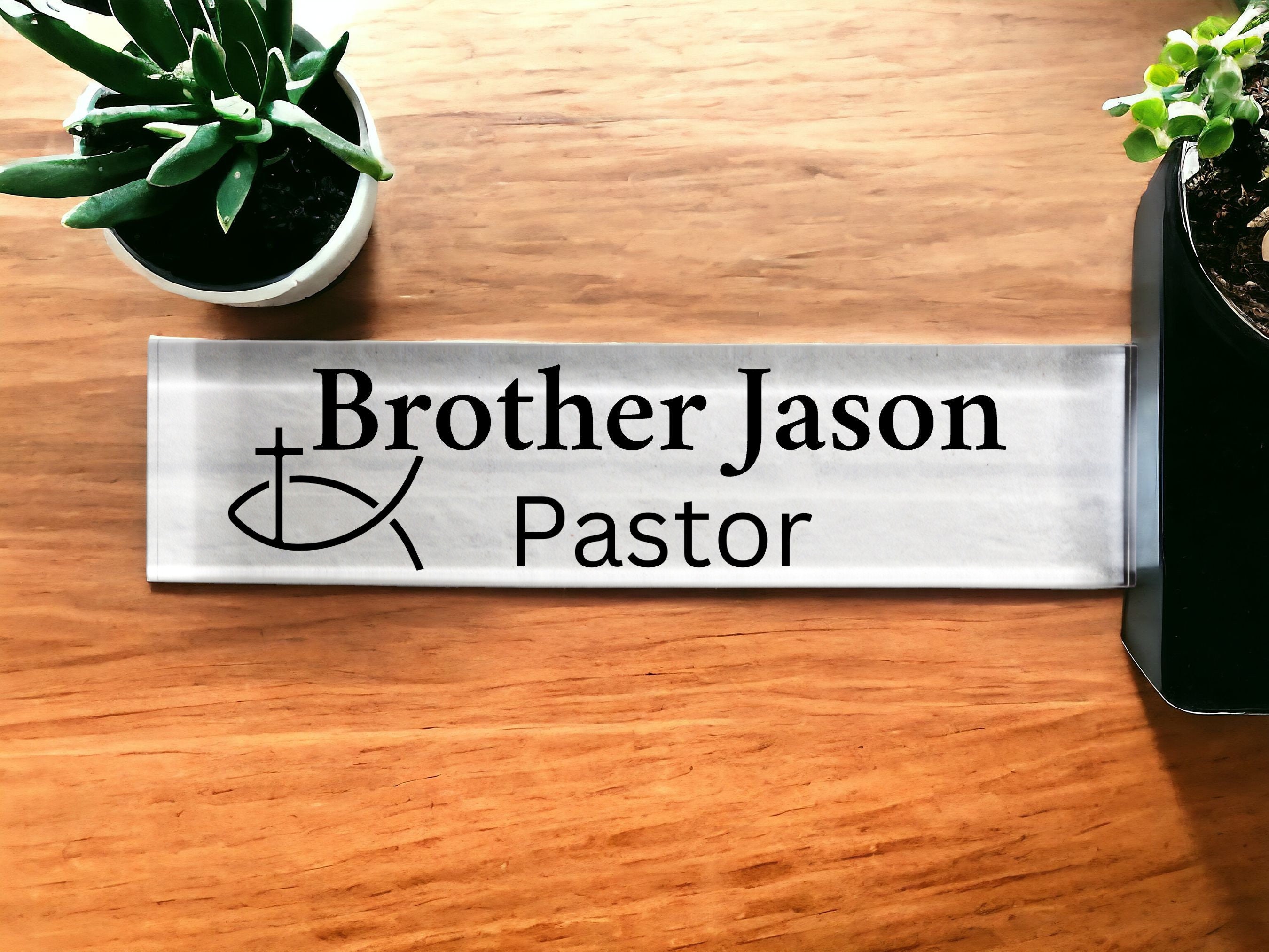 Name Plate for Pastor, Desk Name Plate for Pastor, Pastor Appreciation ...