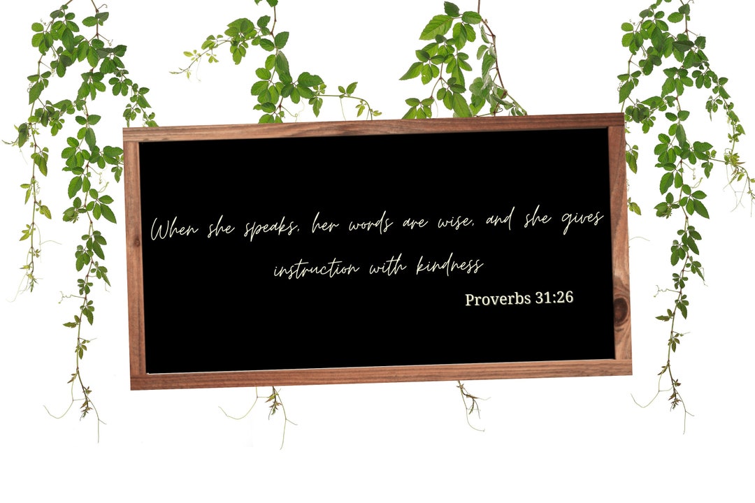 Christian Wall Art, Christian Decor, Proverbs 31 Woman, Wood Framed ...