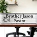 Name Plate for Pastor, Desk Name Plate for Pastor, Pastor Appreciation ...