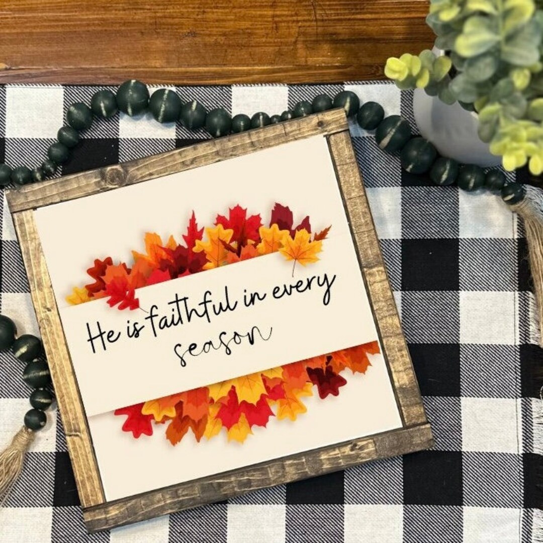 He is Faithful Christian Wall Decor, Wall Decor for Christian ...
