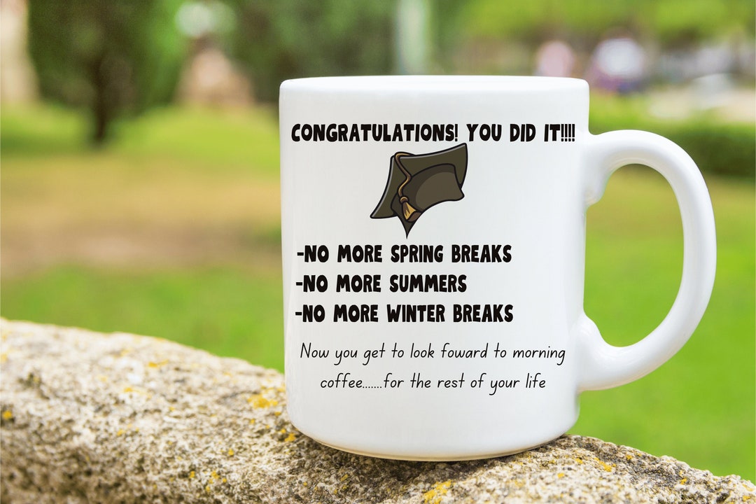 Graduation Gift, Gift for Graduate, Congratulations Gift, Funny Coffee ...