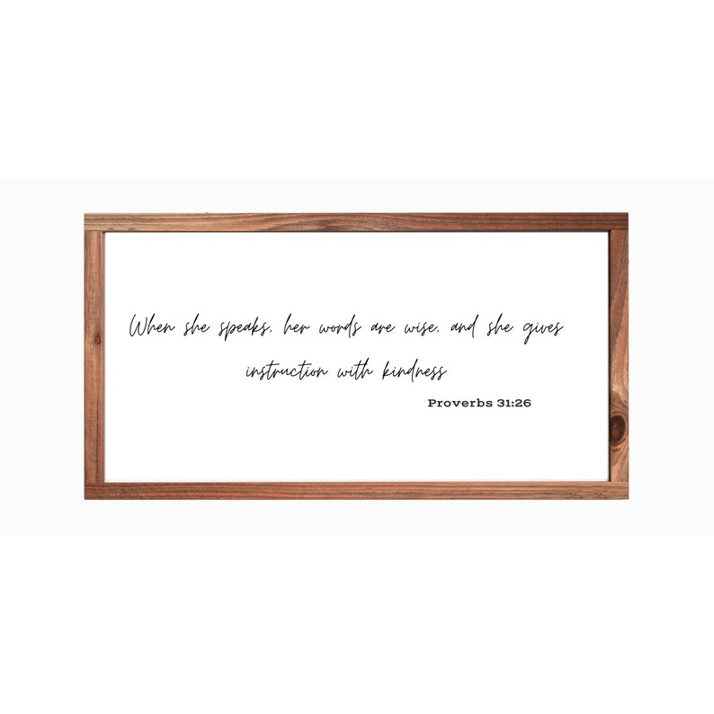 Christian Wall Art, Sign With Scripture, Sign With Proverbs 31 ...