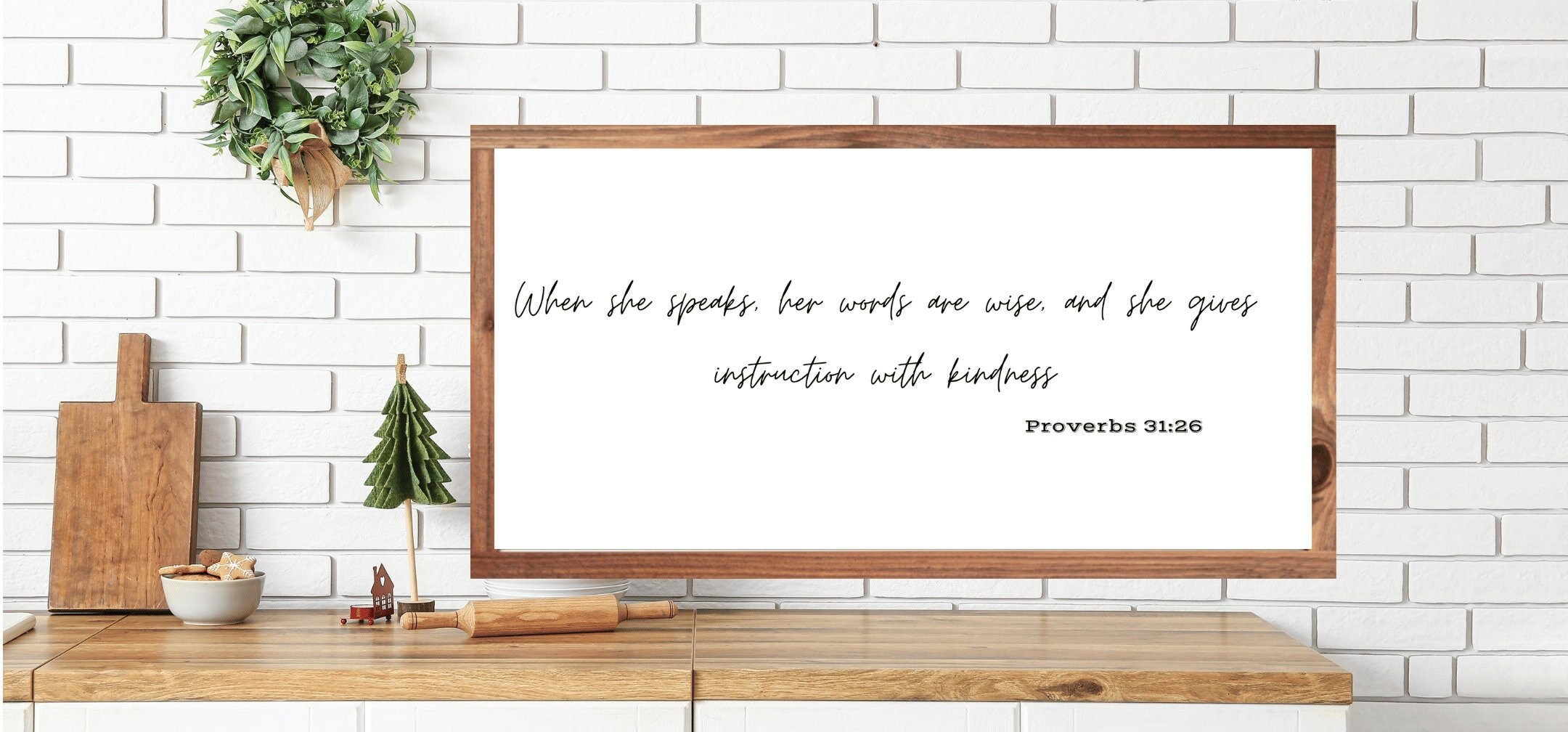 Christian Wall Art, Sign With Scripture, Sign With Proverbs 31 ...