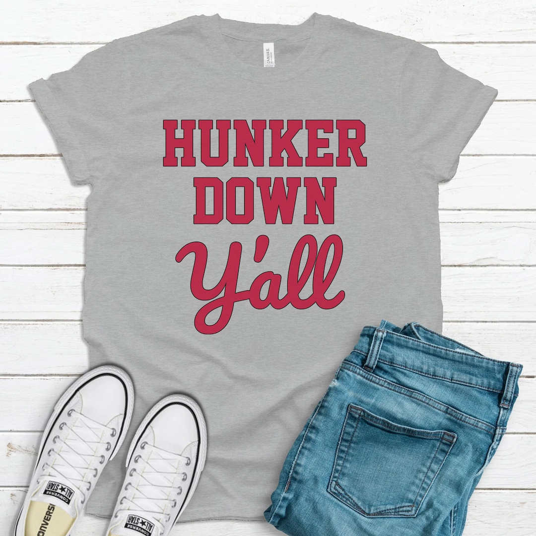 Hunker Down Y'all Fan of Georgia Football T-shirt Fan - Etsy