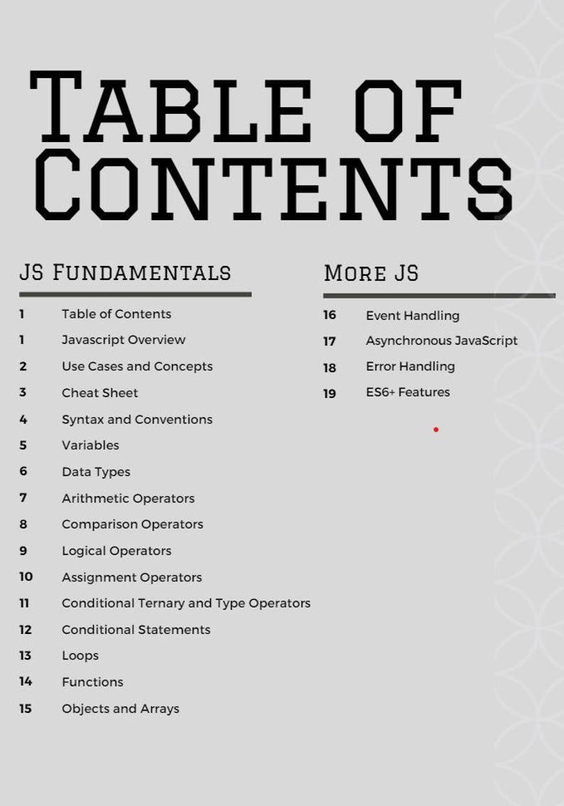 Ultimate Javascript Cheat Sheet Pdf Comprehensive Coding Reference Guide For Developers And
