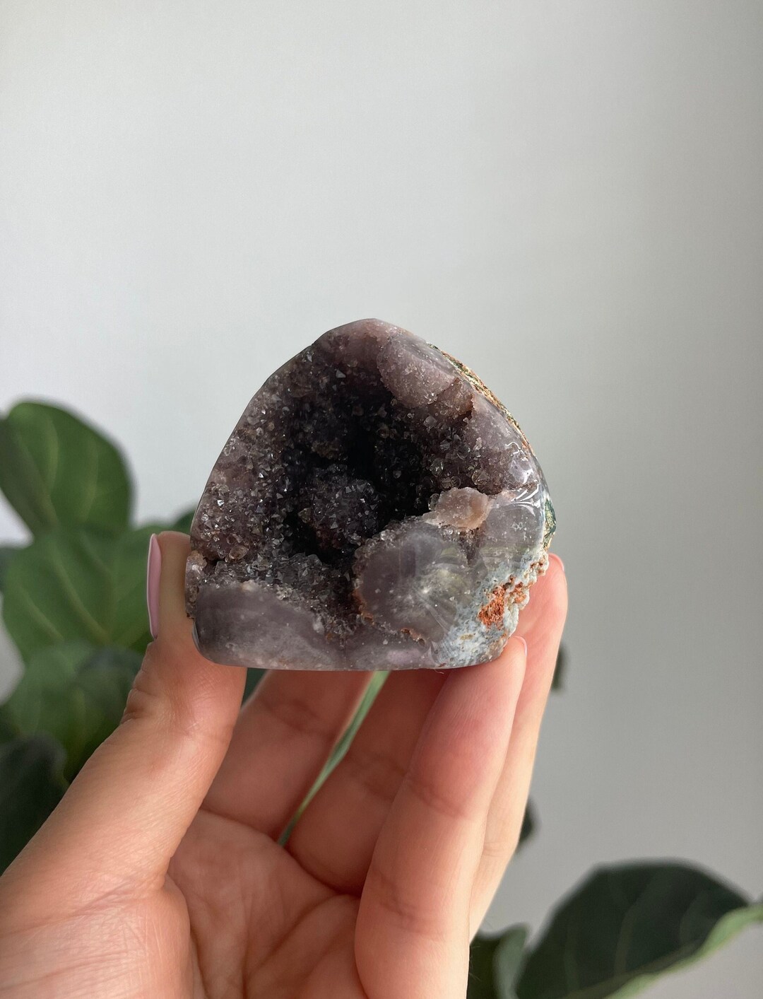 Mini Sugar Amethyst Geode With Cut Base - Etsy