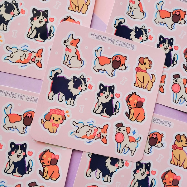 Stickers de perros - Etsy México