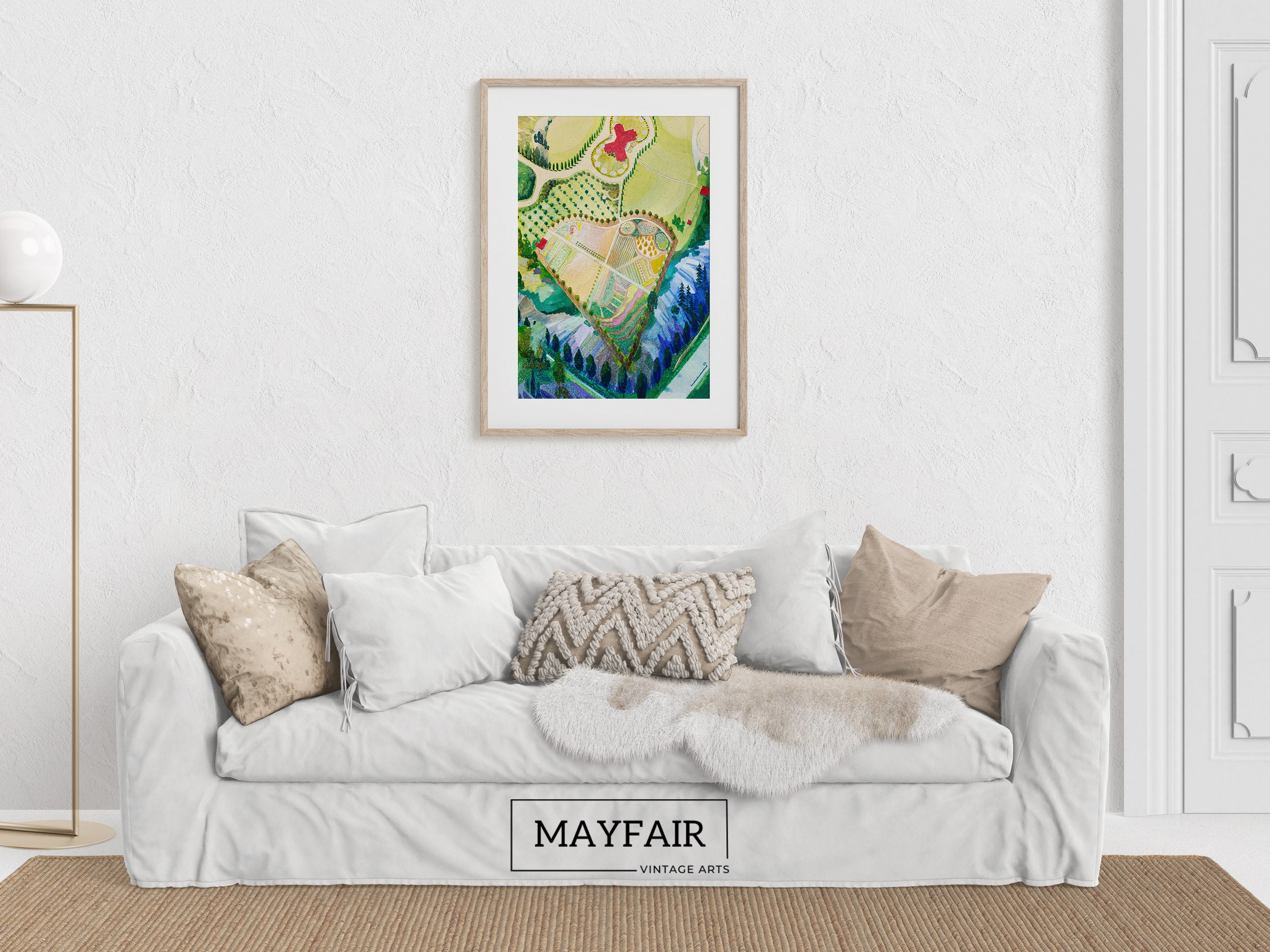 Printable English Countryside Painting, Vintage Art, Wall Art Digital ...