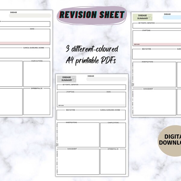 Medical Printable - Etsy