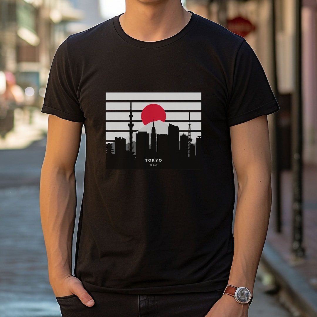 Tokyo Japan Tshirt Japanese Streetwear Graphic Tee Rising Sun Tokyo ...