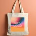 Earthy Print Tote Bag Rainbow Gradient Graphic Canvas Tote Earth Day ...