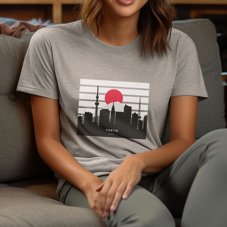 Tokyo Japan Tshirt Japanese Streetwear Graphic Tee Rising Sun Tokyo ...