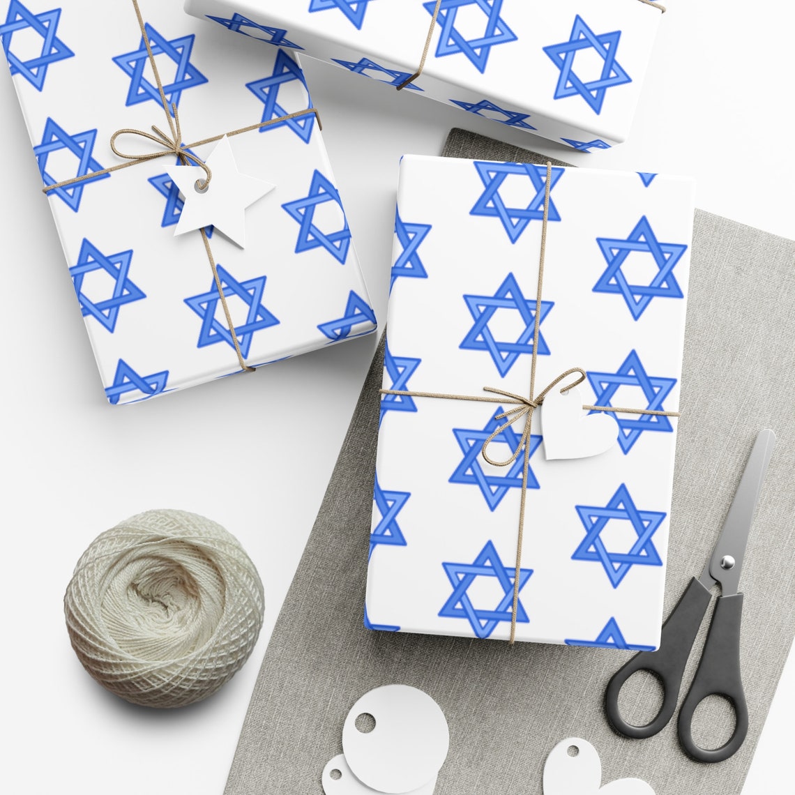 Jewish Gift Wrap, Jewish Wrapping Paper, Magen David Gift Wrap Papers ...