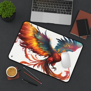 Fire Dragon Large Gaming Mouse Pad, Fantasy Gaming Desk Mat, Custom XXL ...