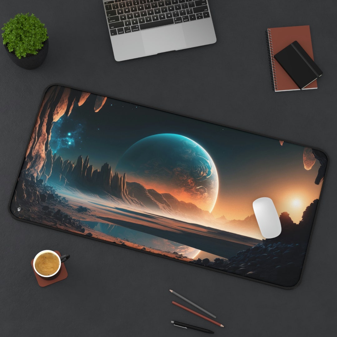 Space Travel Art, Large Space Desk Mat, XXL Gaming Mouse Pad, Gift for ...