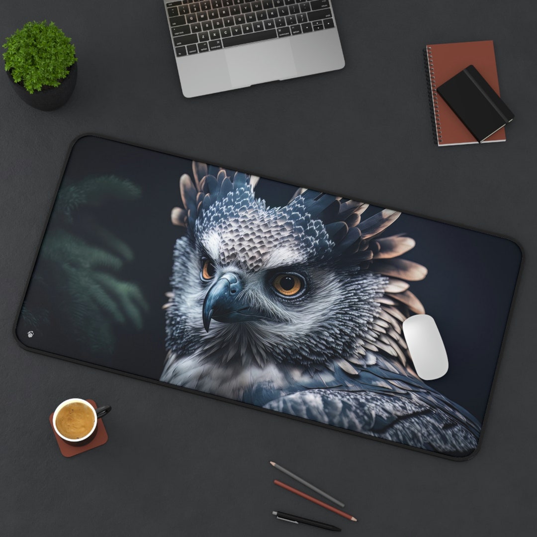 Eagle Animal Mouse Pad, Custom XXL Gamer Gaming Desk Mat, Animal Art ...