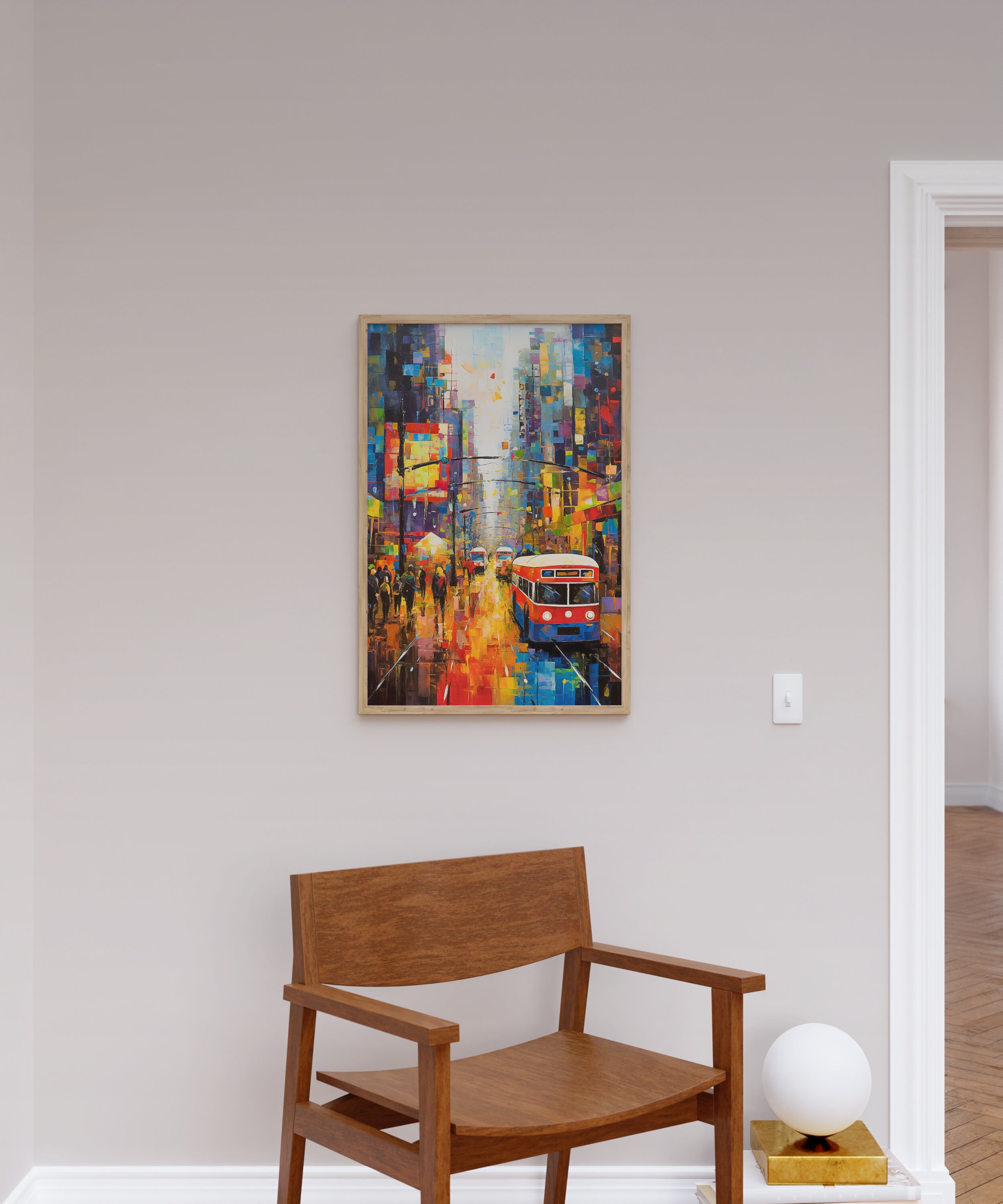Cityscape Wall Art City Street Digital Print Modern City Abstract Print ...