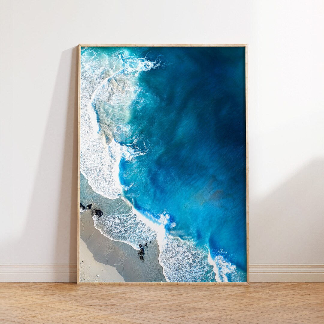 Beach Digital Print | Modern Coastal Art | INSTANT DOWNLOAD | Ocean ...