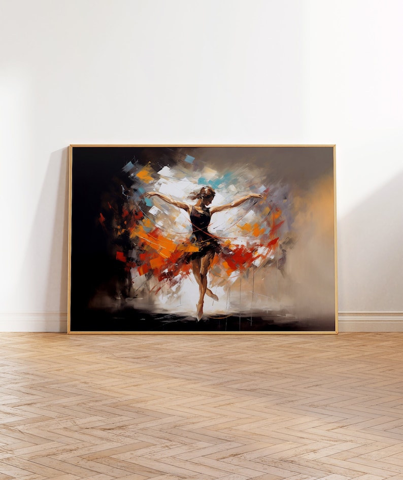 Abstract Woman Dancing Printable Art Female Silhouette - Etsy
