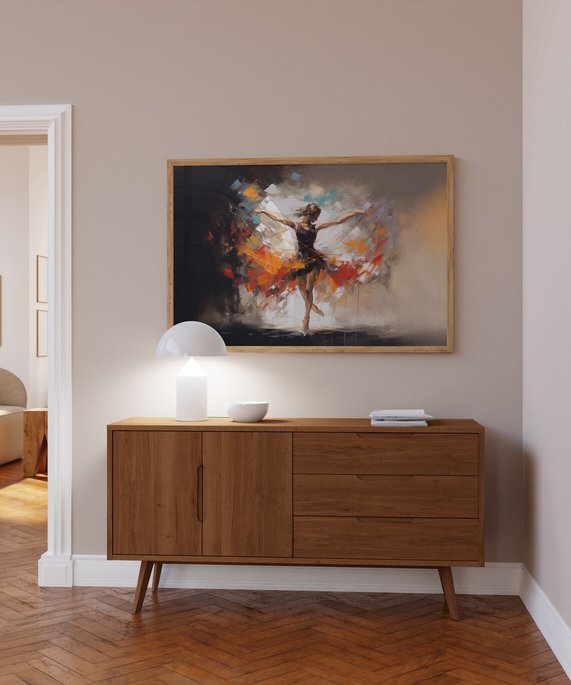 Abstract Woman Dancing Printable Art Female Silhouette - Etsy