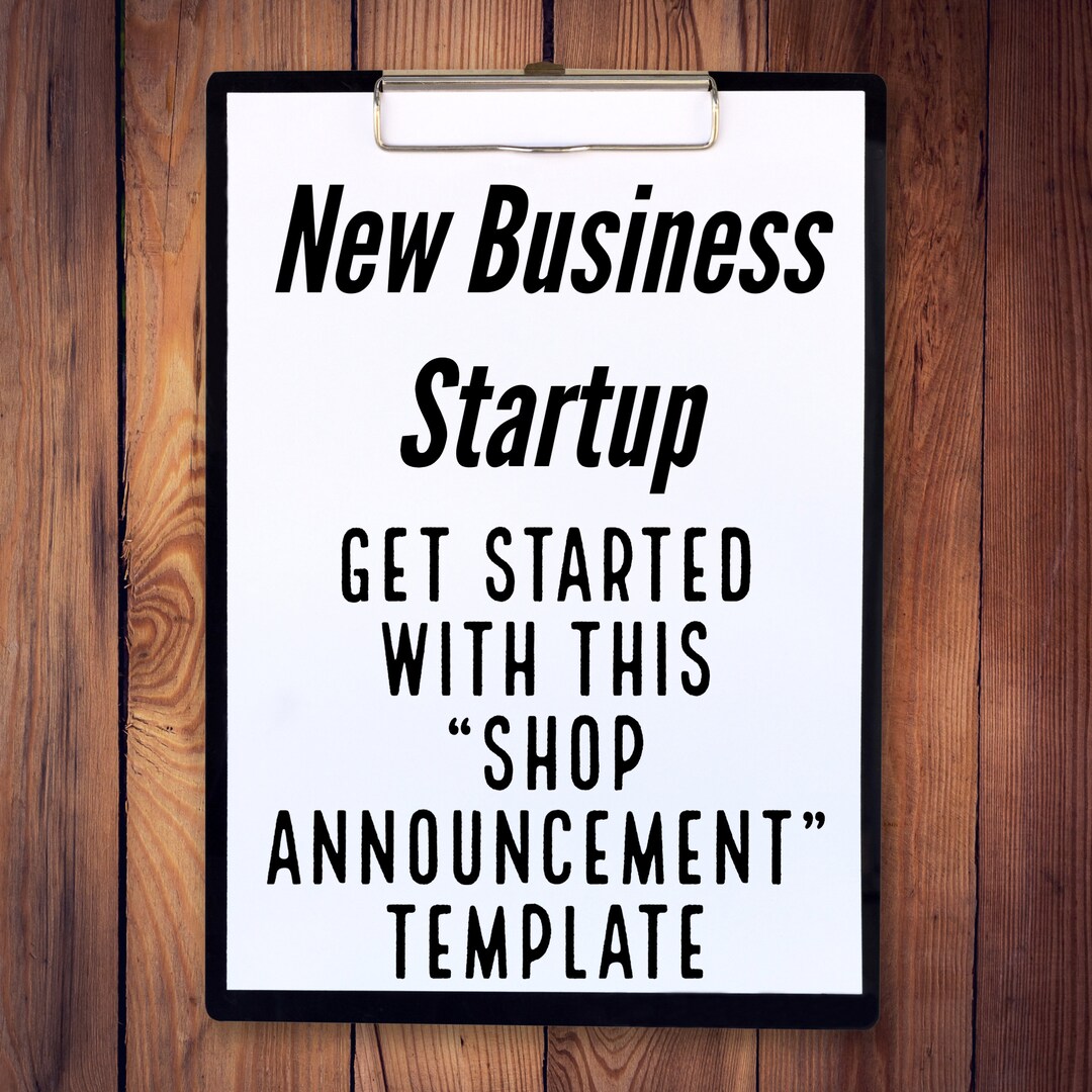 Shop Announcement Template New Business Business Ideas Business Help ...