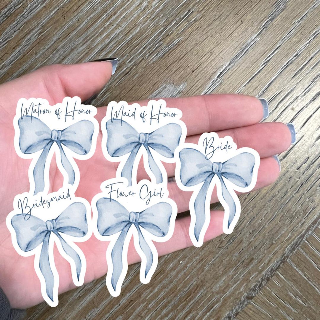 Bridal Party Stickers: Bridesmaid, Maid of Honor, Flower Girl - Etsy