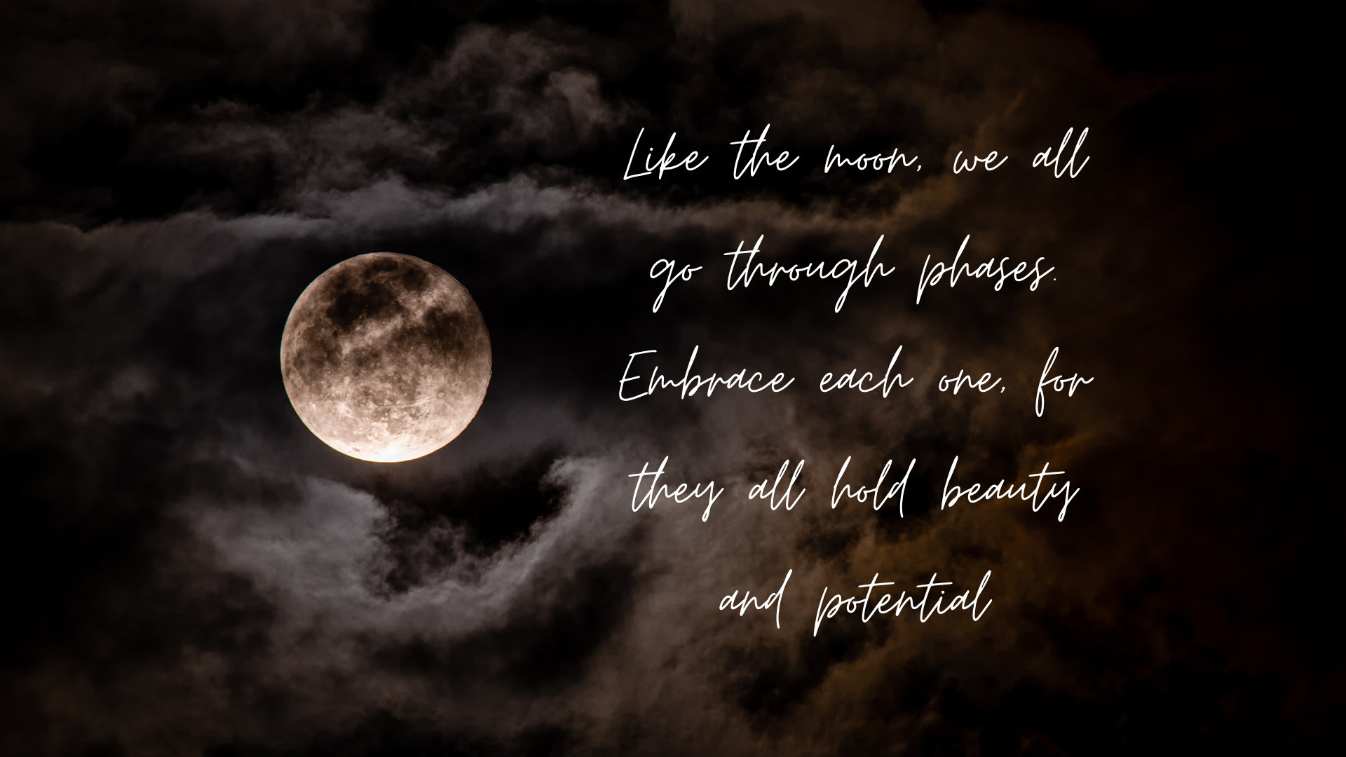 Moon Desktop Wallpaper Luxurious Beautiful Bundle, Inspirational Quotes ...