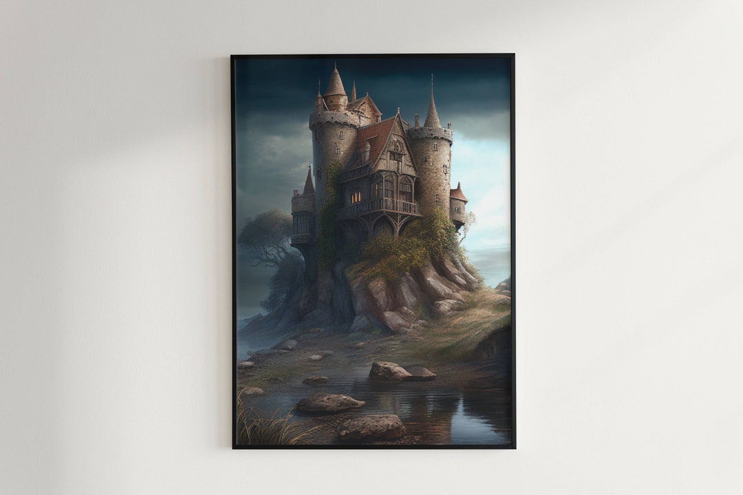 Fantasy Castle Downloadable Digital Art Print Fantasy Print Magical Art ...