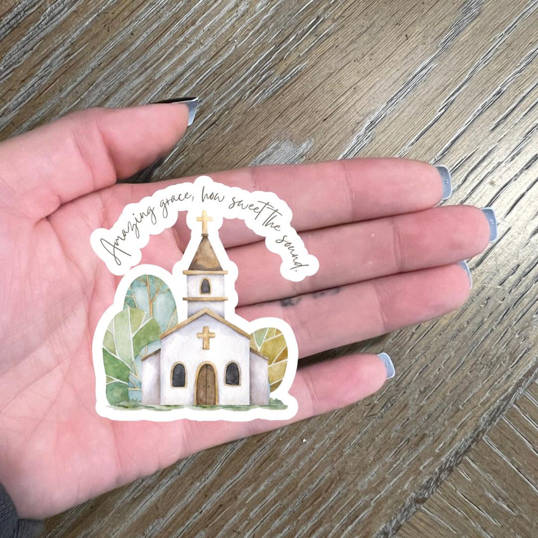 Amazing Grace How Sweet the Sound Sticker L Christian Sticker L Amazing ...