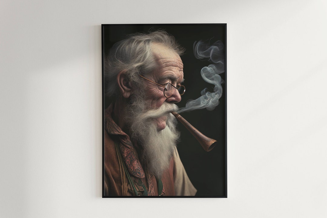 Vintage Old Man Oil Painting Downloadable Digital Art Print - Etsy