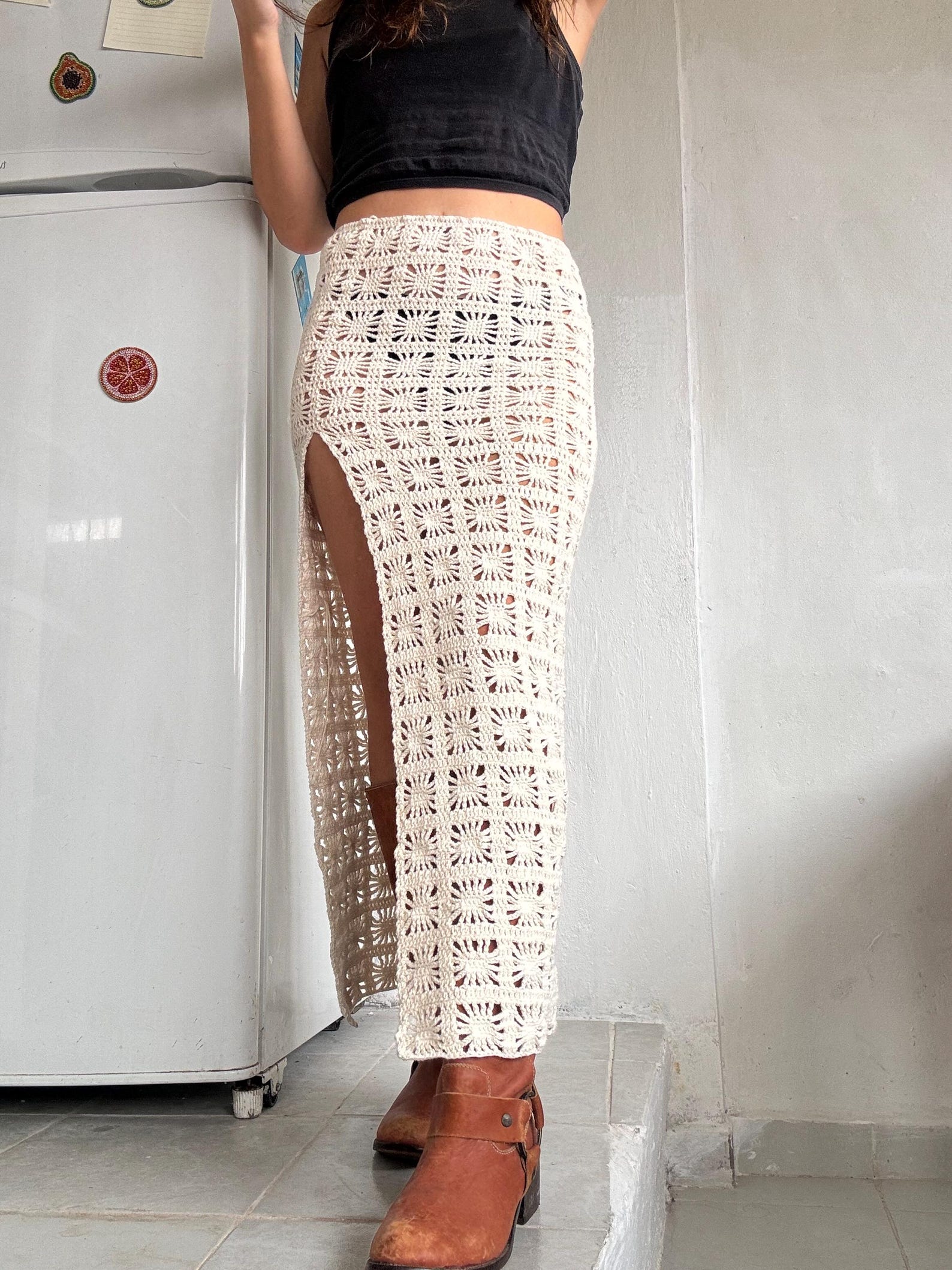 The Sunrise Skirt Crochet Pattern, Digital Download, Boho Crochet ...