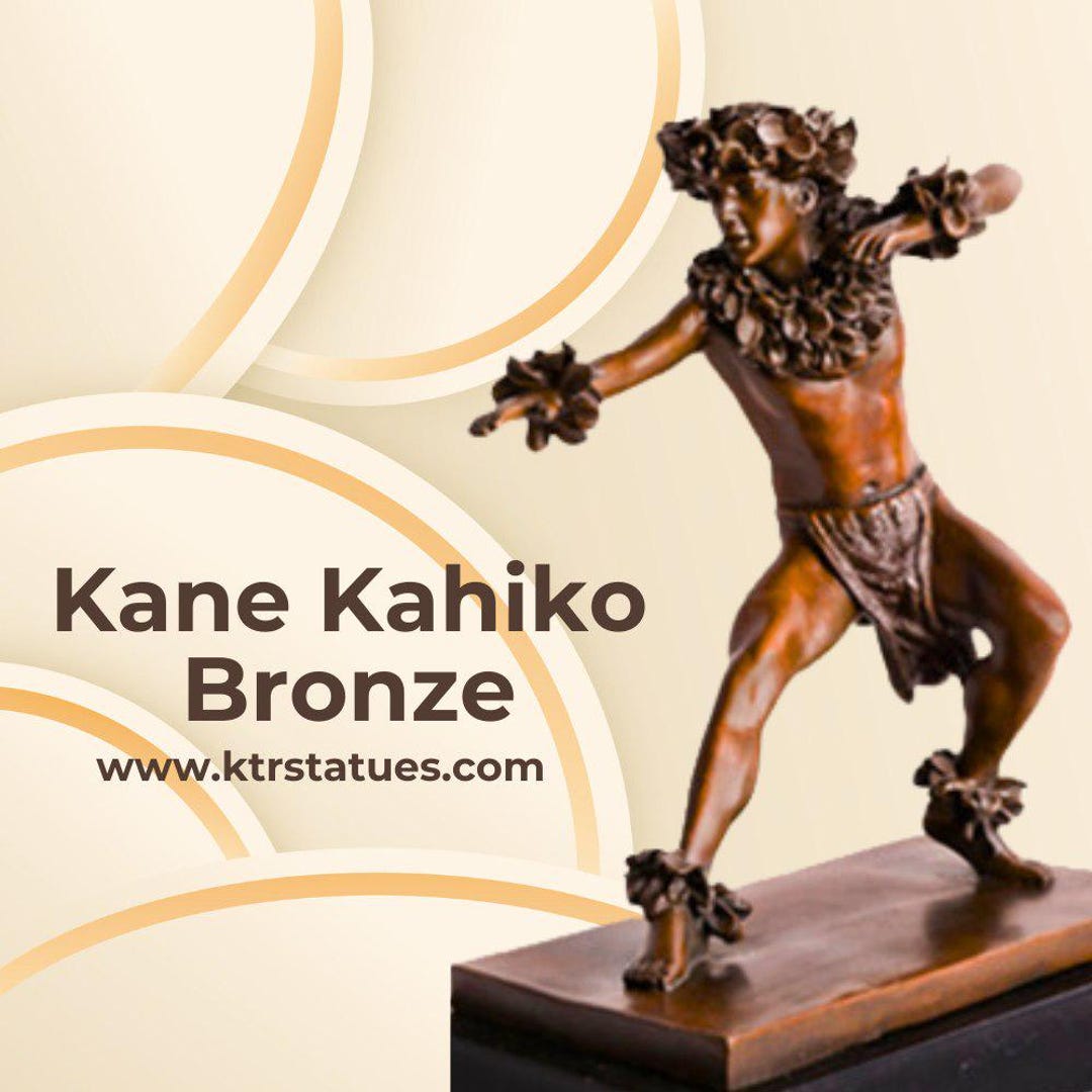 Kim Taylor Reece Bronze Statue: Kane Kahiko Ancient Hula, KTR Artwork ...