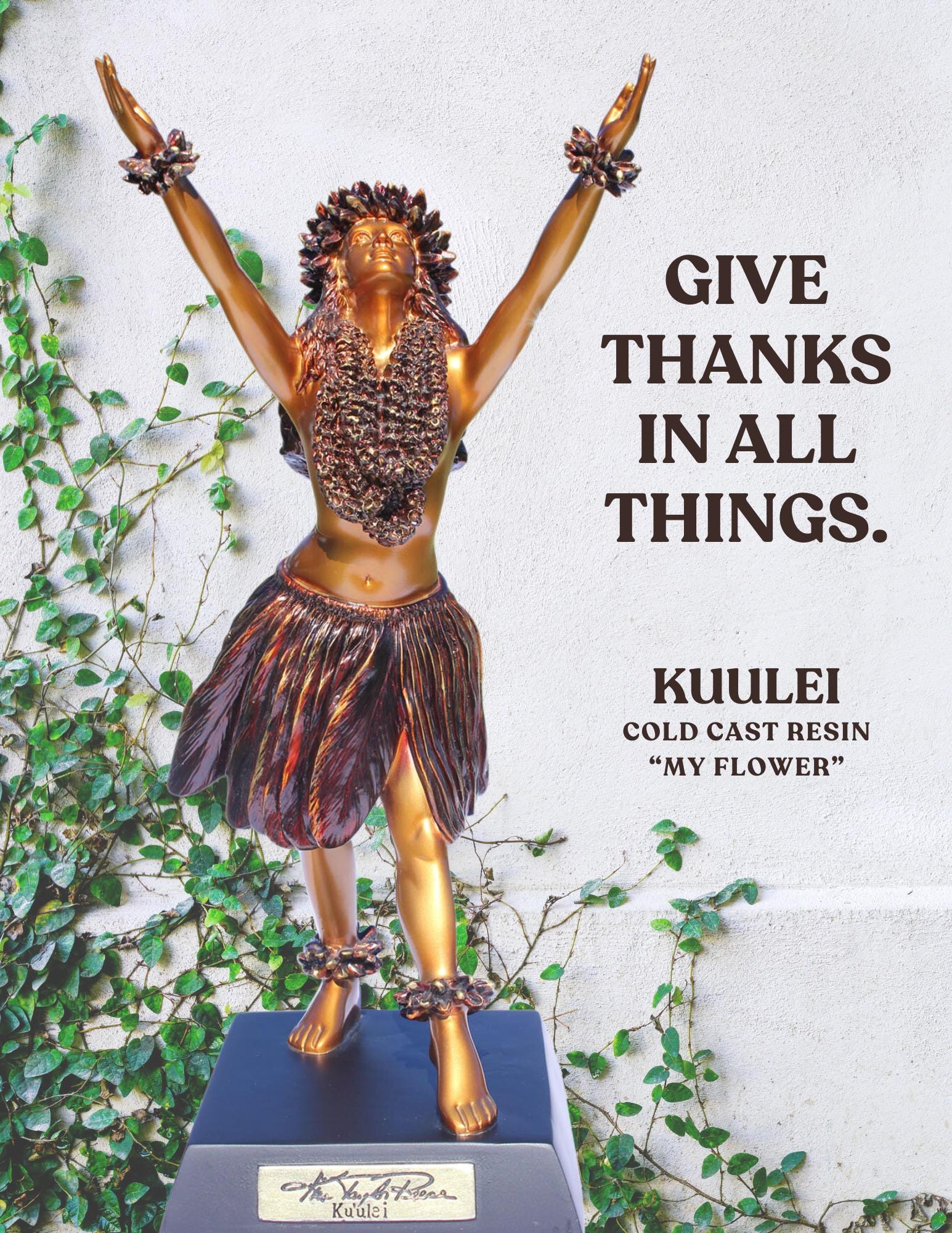 Kim Taylor Reece Cold Cast Resin Statue Kuulei “my Flower” - Etsy