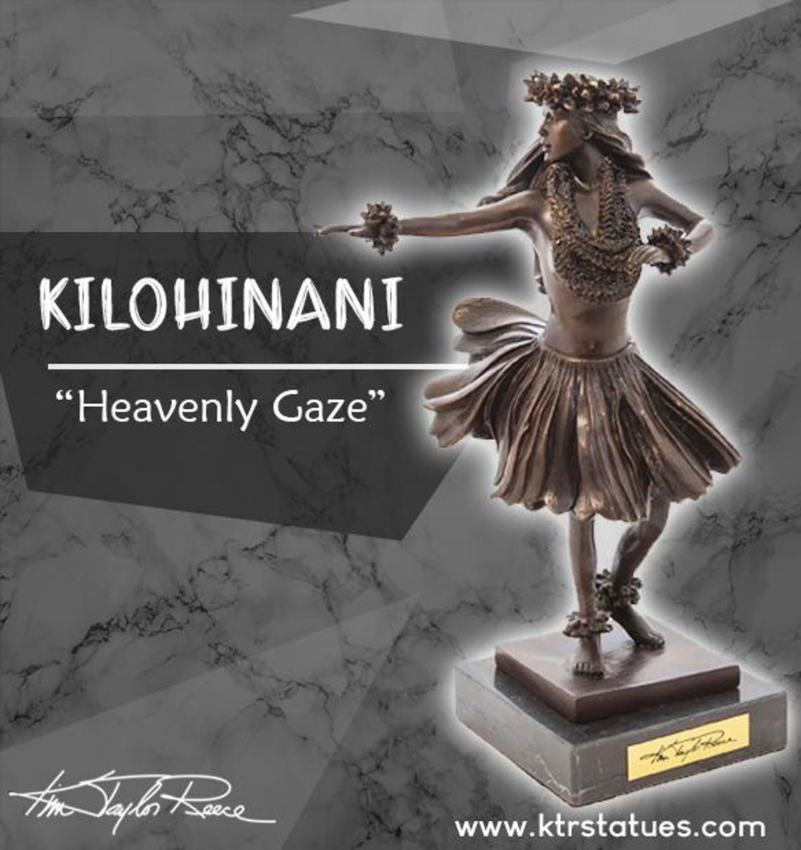 Kim Taylor Reece Bronze Statue Kilohinani “heavenly Gaze”, KTR Artwork ...
