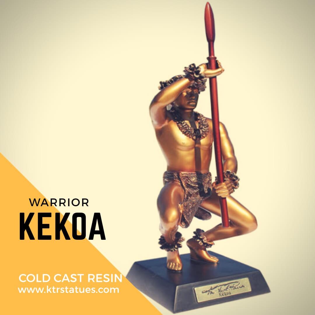 Kim Taylor Reece Cold Cast Resin Artwork, Kekoa “warrior” - Etsy