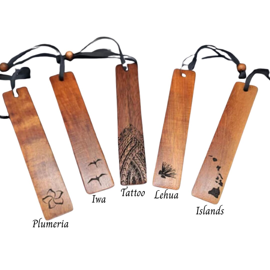 Koa Wood Bookmark – Handmade Hawaiian Wood Bookmark – Unique Gift for ...