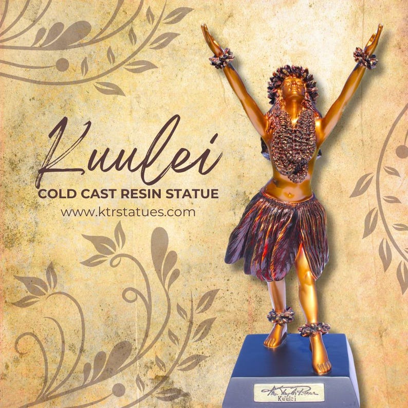 Kim Taylor Reece Cold Cast Resin Statue Kuulei “my Flower” - Etsy