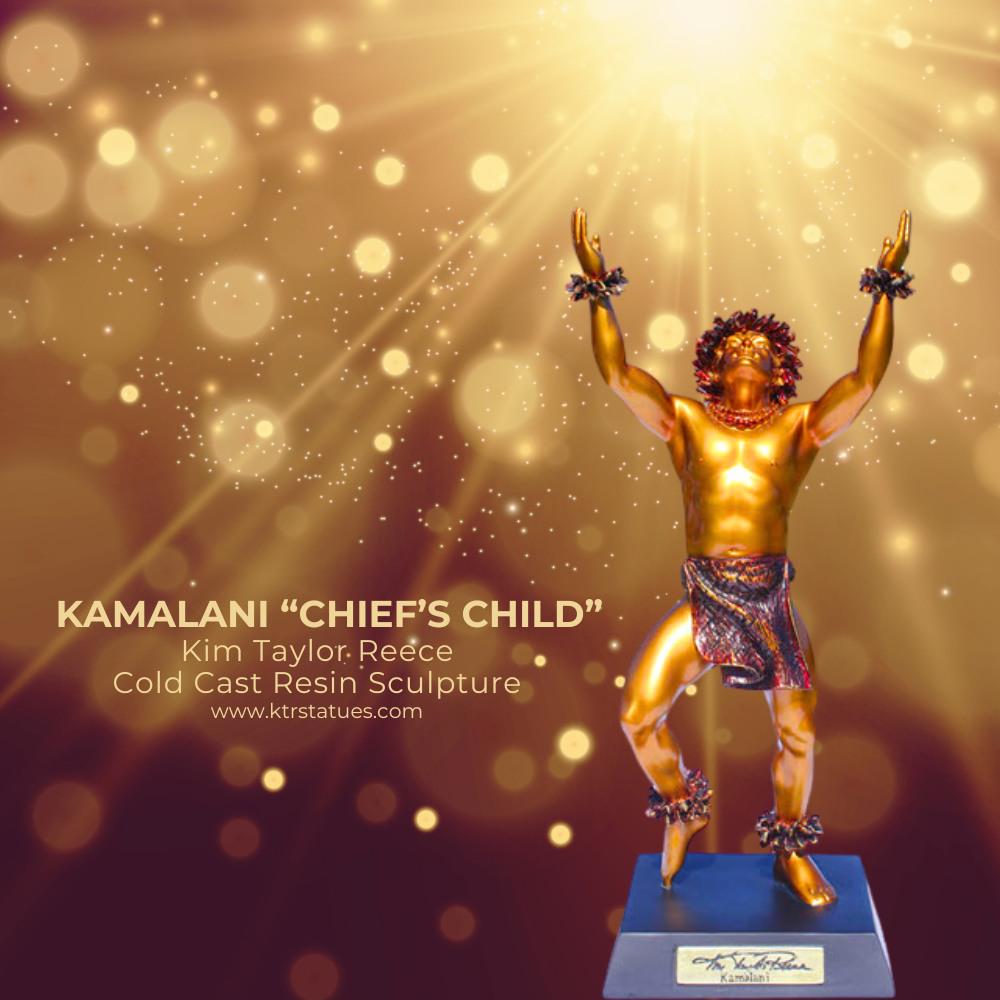 Kim Taylor Reece Cold Cast Resin Sculpture – "kamalani" 13" Tall ...